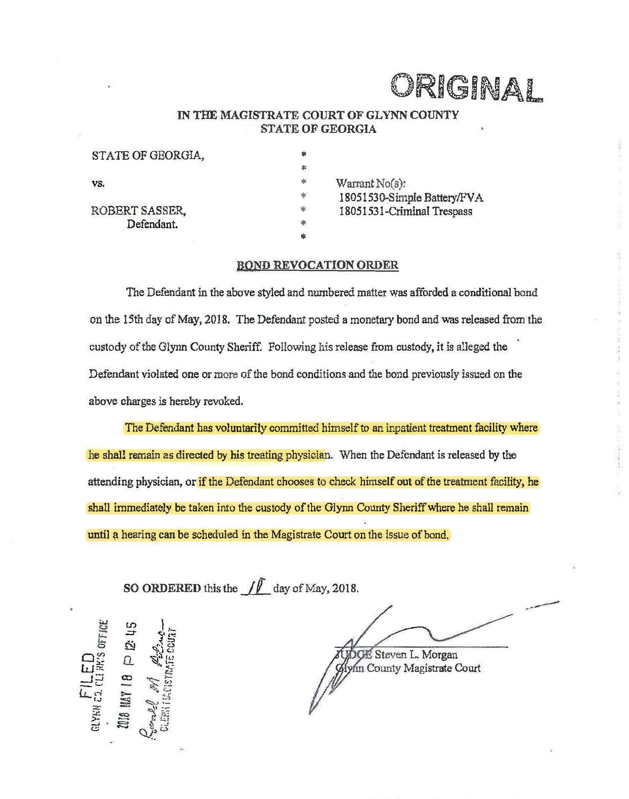 Cory Sasser’s Final Act Part 1 – Conjuring Justice